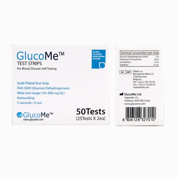 apollo sugar glucome test strip 50s